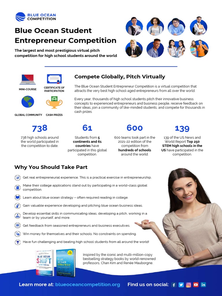 Blue Ocean Competition Flyer | PDF | Entrepreneurship | Economies