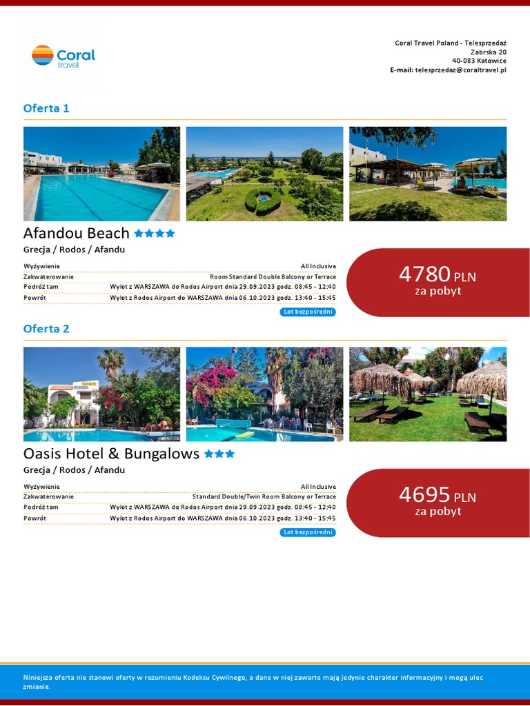 Coral Travel | PDF