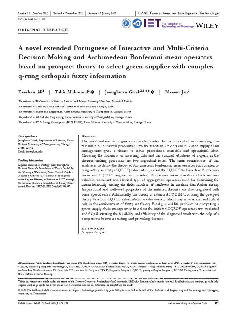 Tahir Mahmood - Jeonghwan Gwak - Naeem Jan: Zeeshan Ali | PDF | Life Cycle Assessment | Information