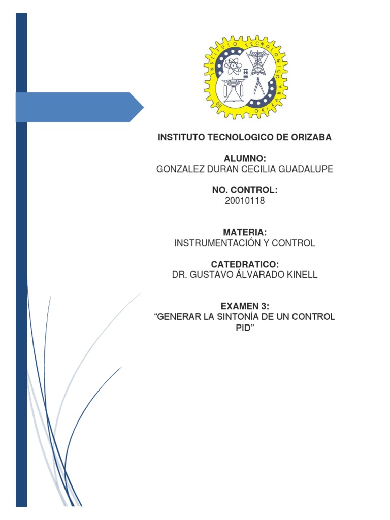 Examen U3. Iinstrumentacion y Control | PDF
