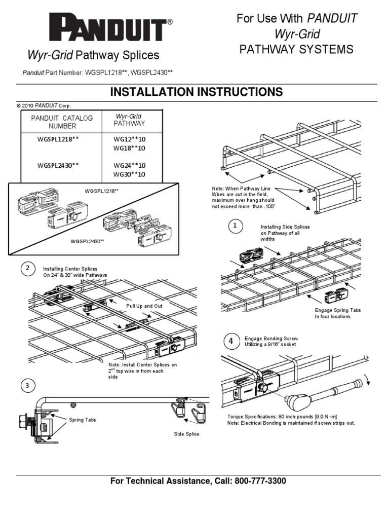 Wyr-Grid Splice Connectors Installation Guide | PDF | Electrical ...