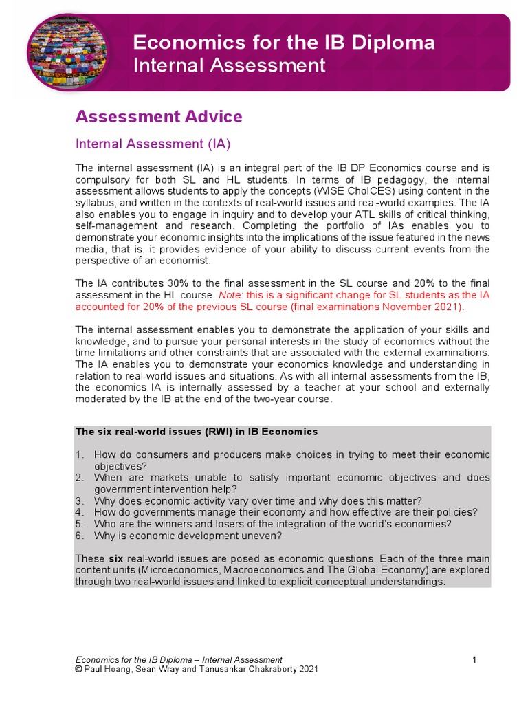 Economics For The IB Diploma Internal Assessment | PDF | Economics ... Economics For The IB Diploma Internal Assessment | PDF | Economics ...