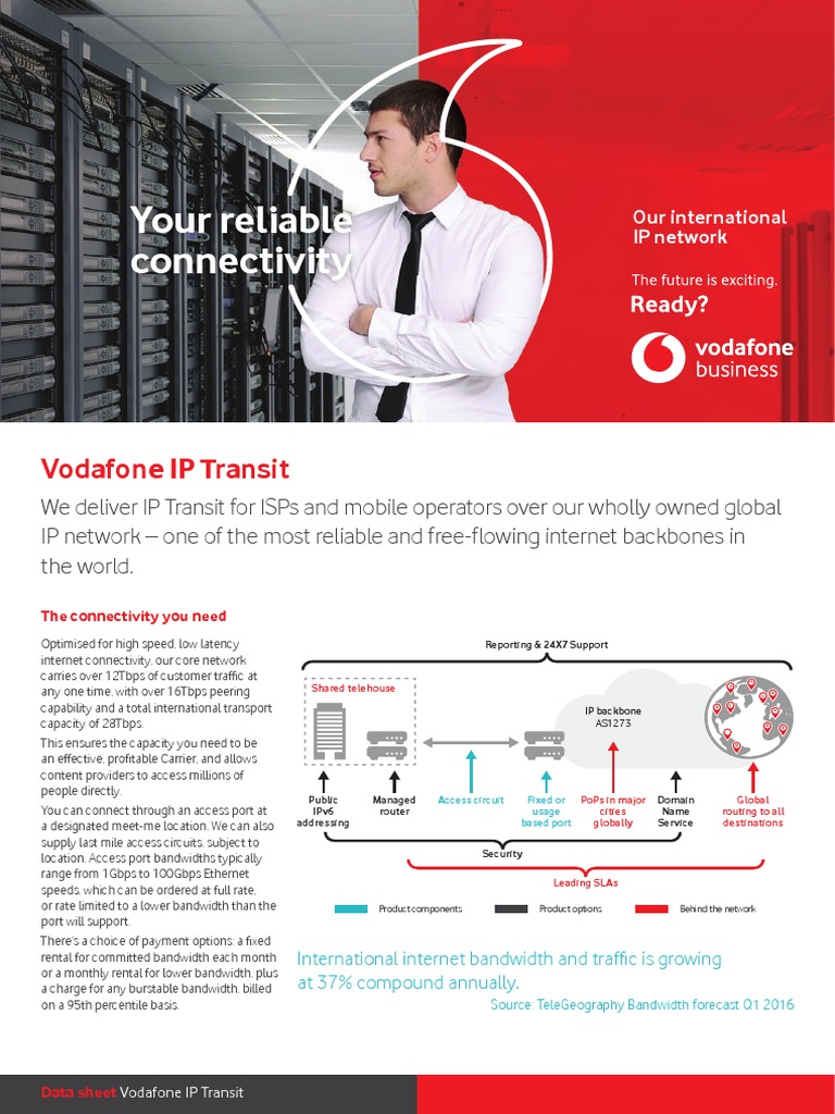 Vodafone IP Transit Data Sheet 2019 | PDF | Internet | Computer Network