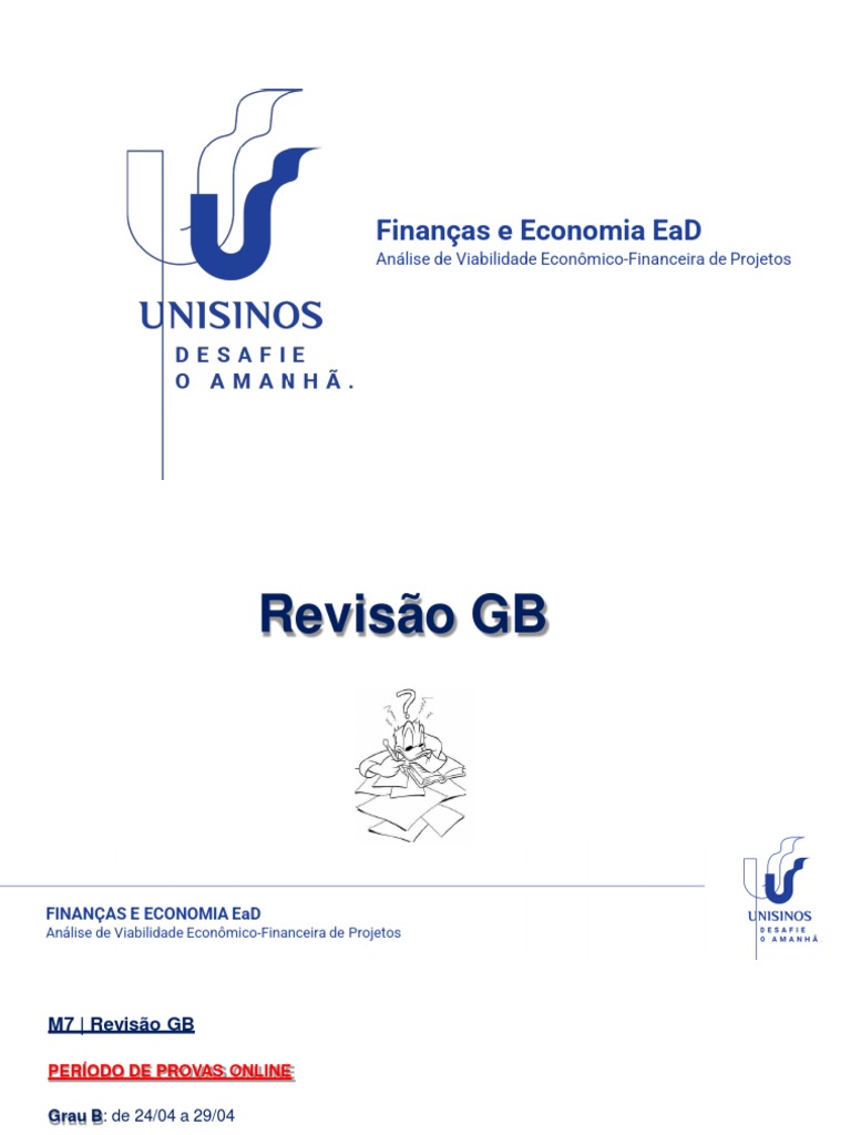 M7 Material Revisão - Gabarito | PDF | Valor Presente líquido ...