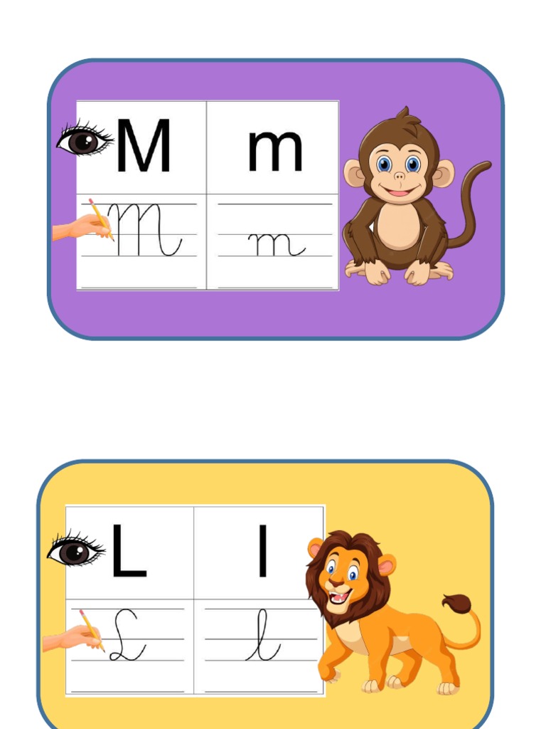 Fichas Letras para Muro | PDF