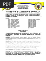 Resolution Bnap For 2022 | PDF | Government