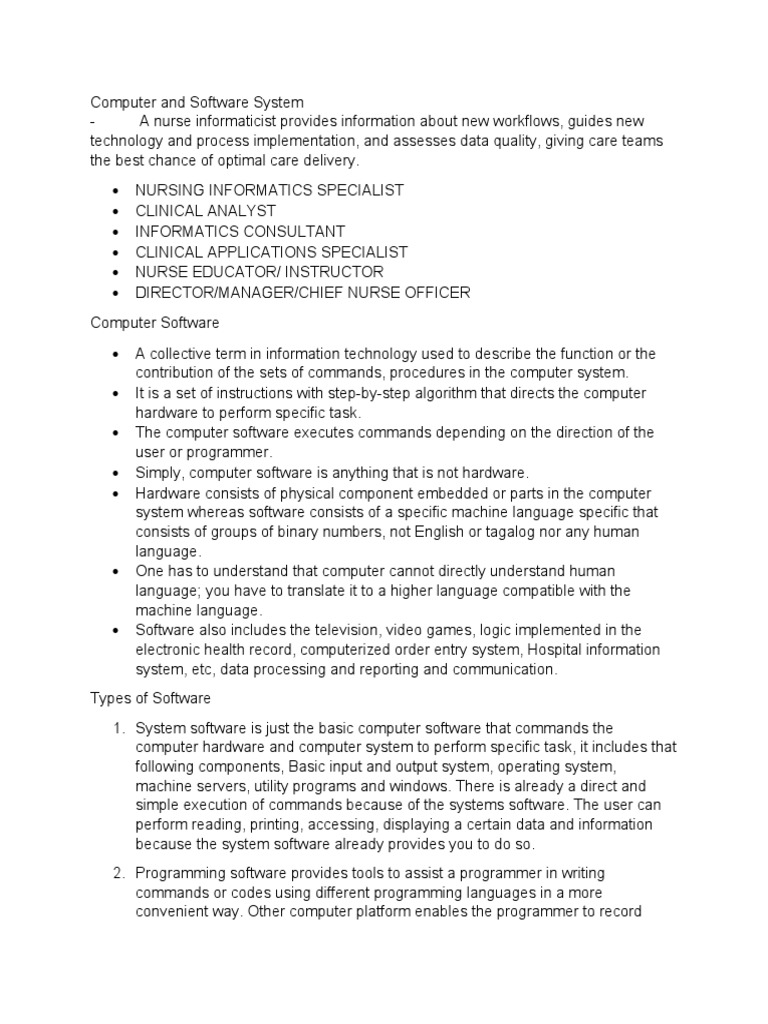 Nursing Informatics Pdf Network Topology Computer Network