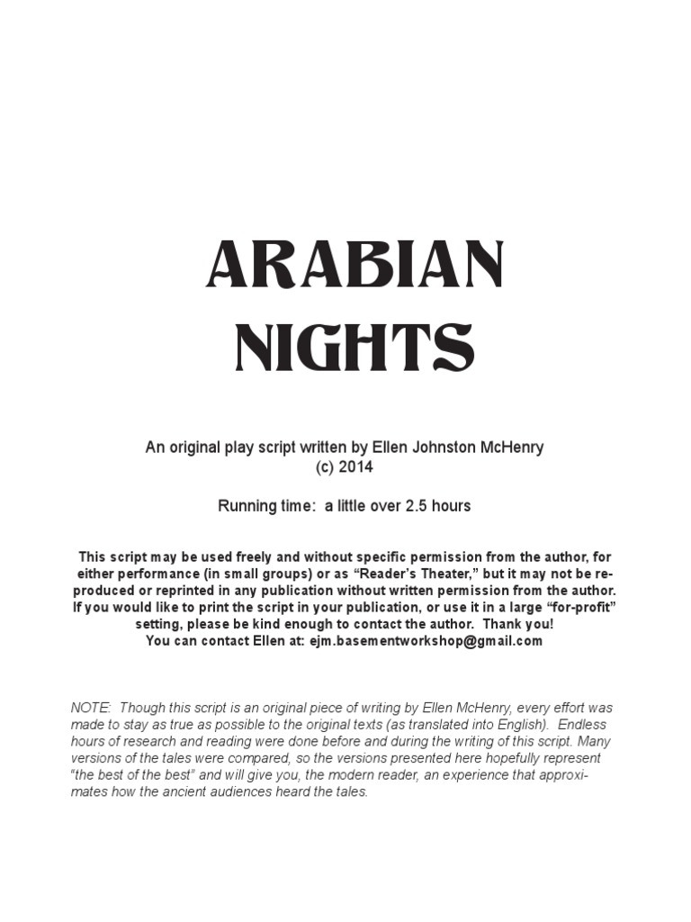 Arabian Nights | Download Free PDF | One Thousand And One Nights