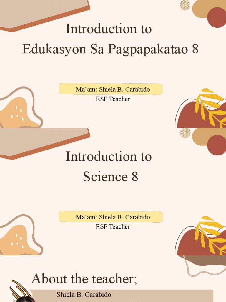 Introduction ESP SCIENCE | PDF