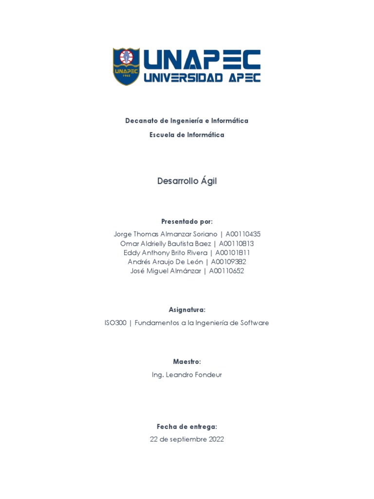 Práctica 3 - Desarrollo Ágil | PDF | Software | Ingeniería de software