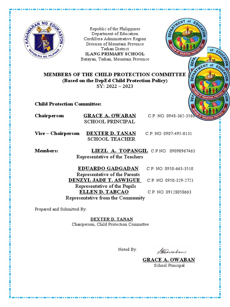 Child Protection Committee With Policy | PDF | Bullying | Violence