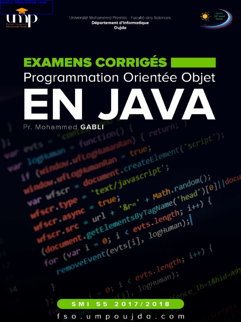 Examen POO-Java 2018 corrigé | PDF | Informatique | Développement de logiciel