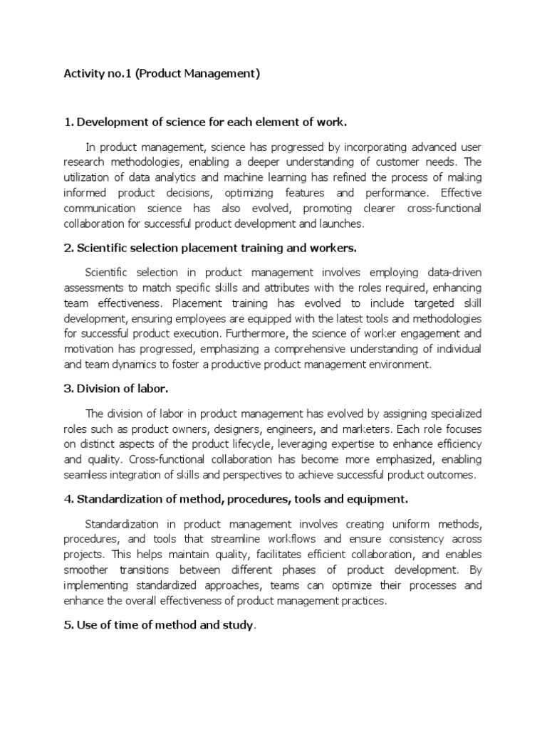 Product Management | PDF | Collaboration | Methodology