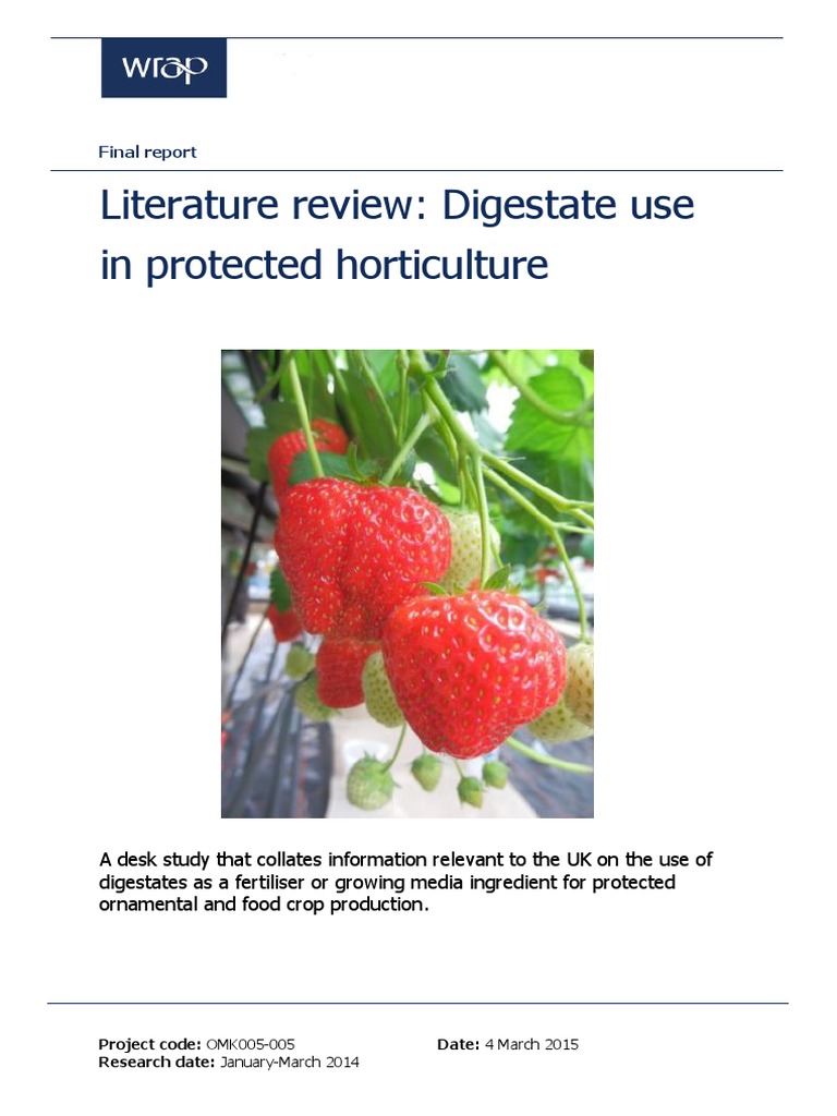 2016.04.20 Literature Review | PDF | Hydroponics | Fertilizer