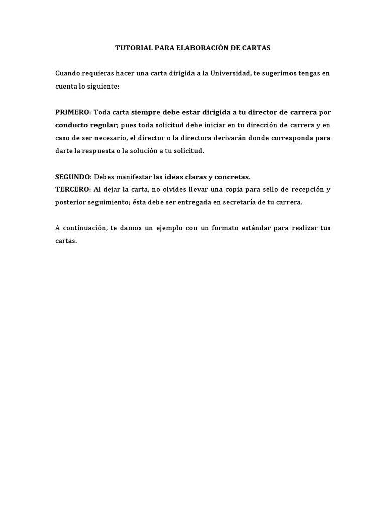 Tutorial para Escribir Cartas Formales | PDF