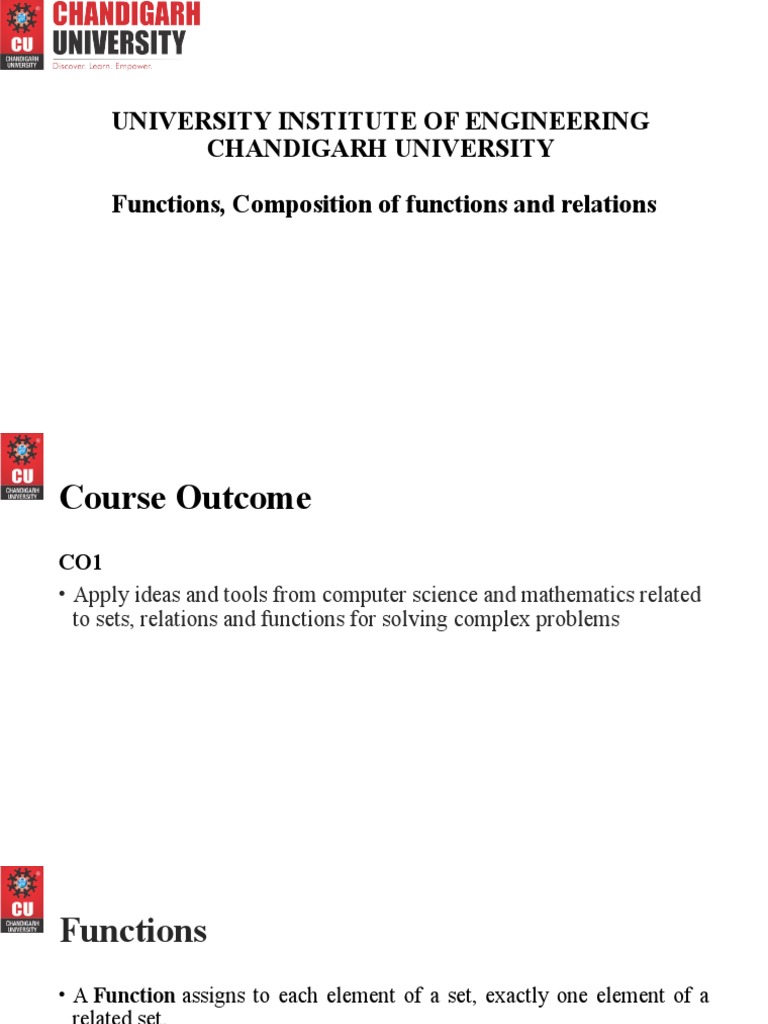 Functions, Composition of Functions and Relations (1.2.3) | PDF | Function (Mathematics ...