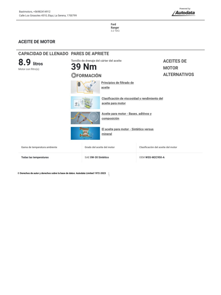 Autodata - Workshop (2) | PDF