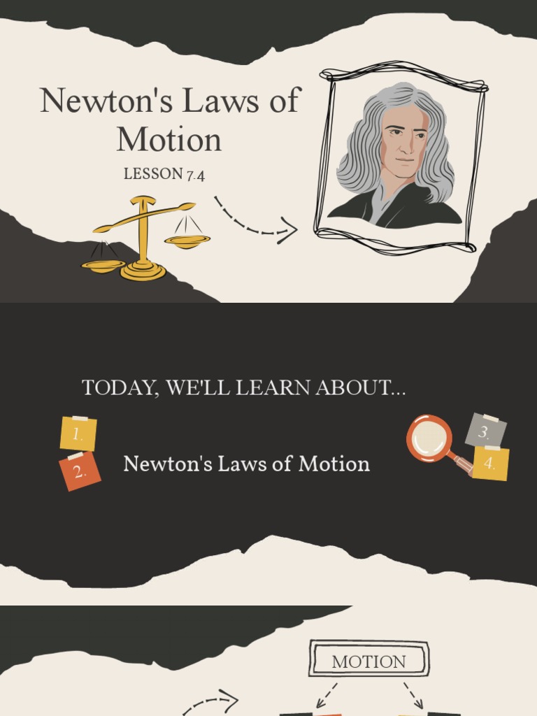 Lesson 7.4 Newton's Laws of Motion | PDF | Force | Inertia Lesson 7.4 Newton's Laws of Motion | PDF | Force | Inertia