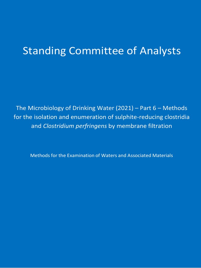 Microbiology of Drinking Water | PDF | Filtration | Sterilization ...