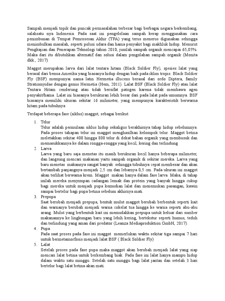 Budidaya Maggot untuk Pakan Ternak | PDF | Kesehatan Holistik | Sains ...