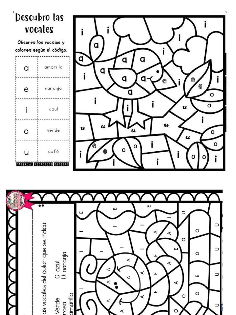 Colorear Vocales | PDF