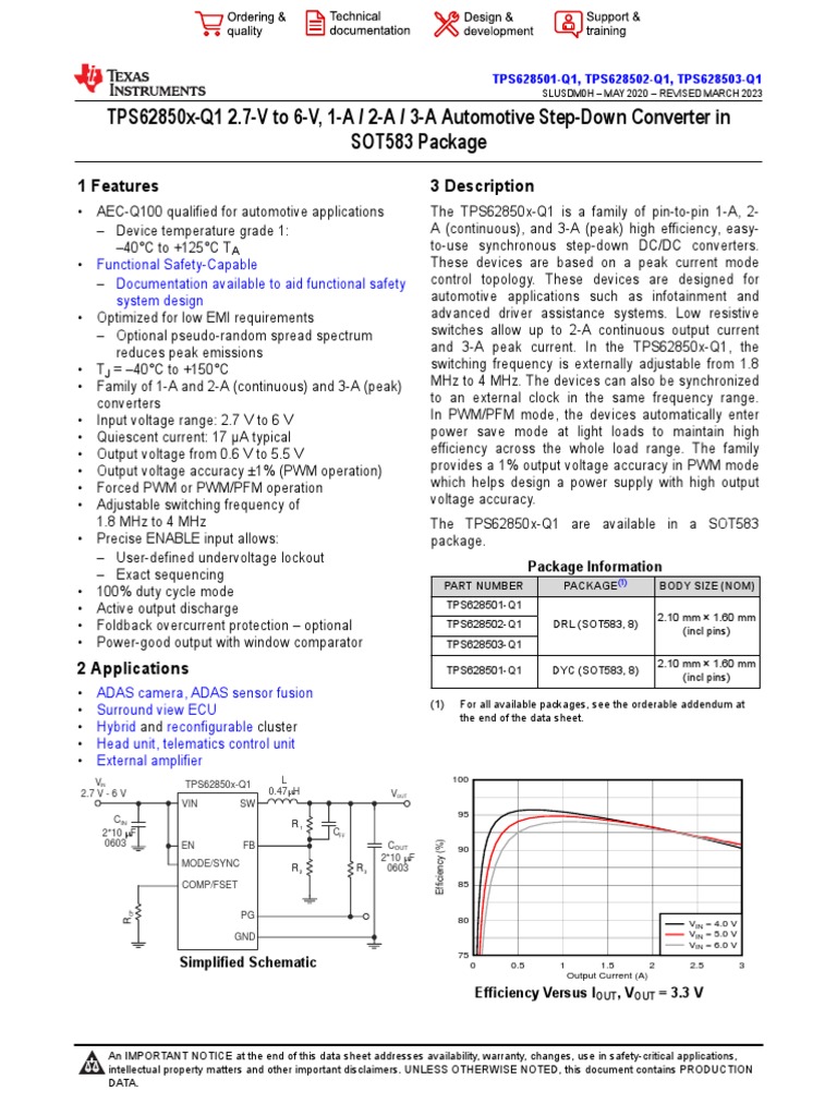 tps628502 q1 | PDF | Capacitor | Electrostatic Discharge