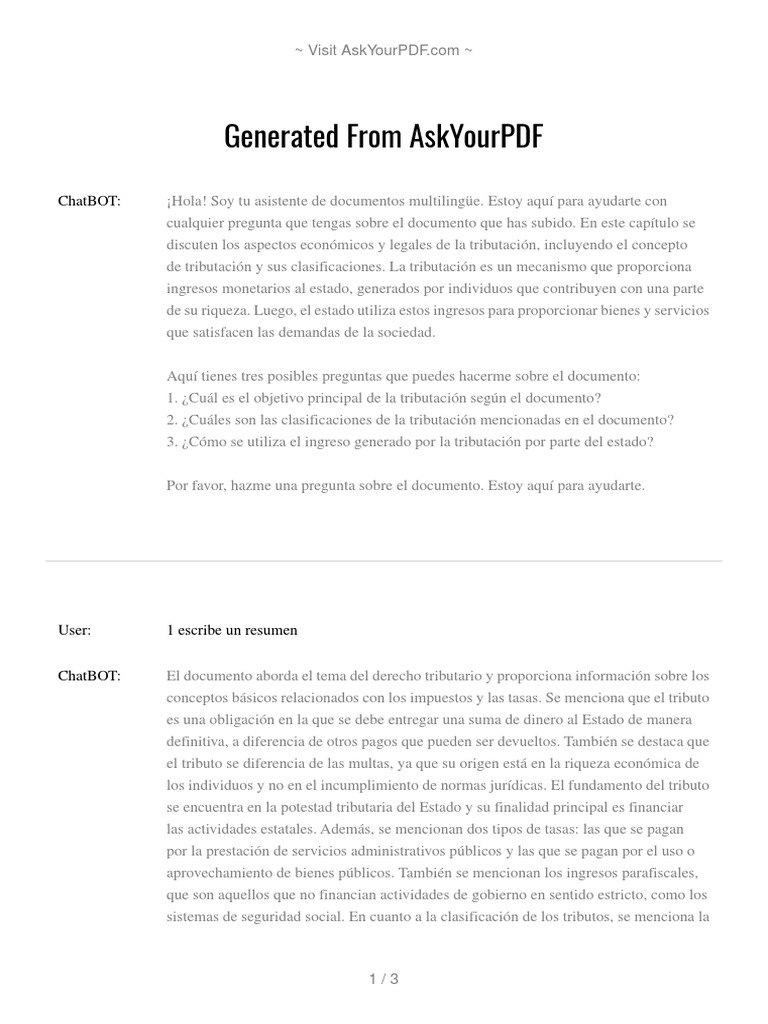 EL - TRIBUTO - PDF - 2023 09 06 - 17 31 23 | PDF | Impuestos | Ciencias Políticas