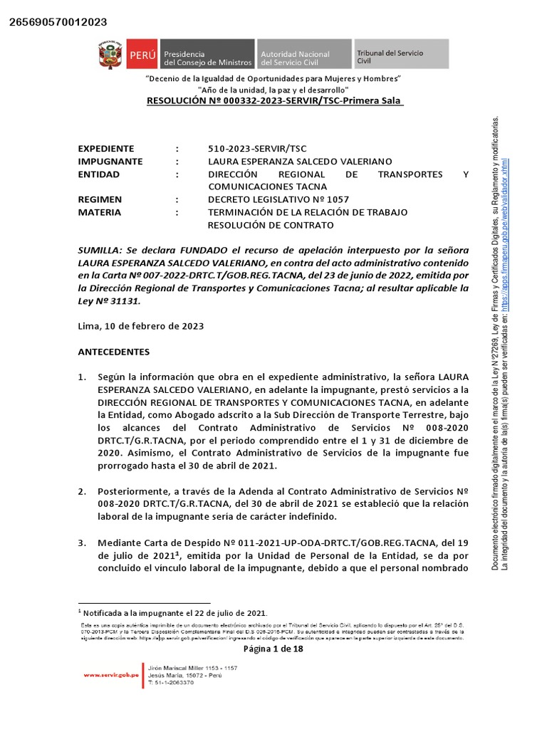 TSC 3 Laura Salcedo | PDF | Regulación | Apelación