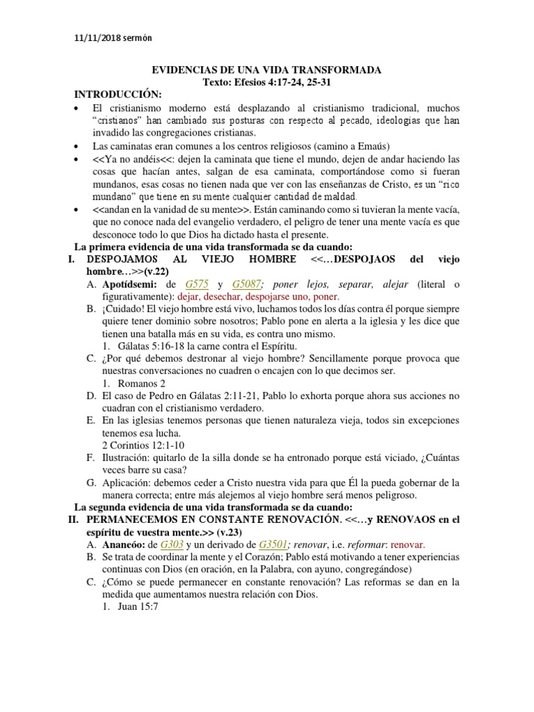 Evidencias de una Vida Transformada | PDF | Pablo el apóstol | Dios
