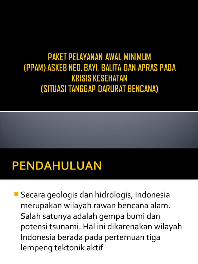 Ppam Askeb Neo, BBL, Balita Dan Apras | PDF