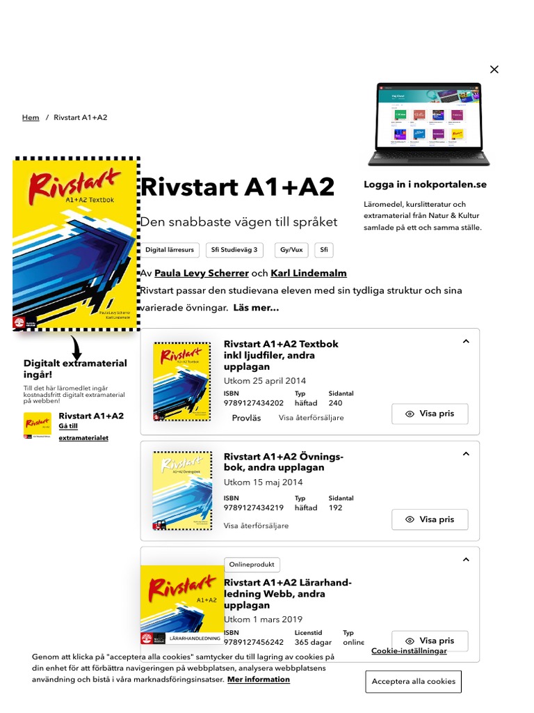 Rivstart A1+A2 - Natur & Kultur | PDF