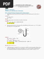 Fluid Statics PDF | PDF | Pressure | Pressure Measurement