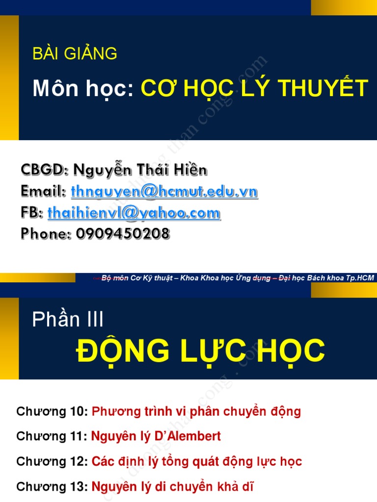 Co Ly Thuyet Nguyen Thanh Nha Phan 3 Dong Luc Hoc Chuong 13 Nguyen Ly ...