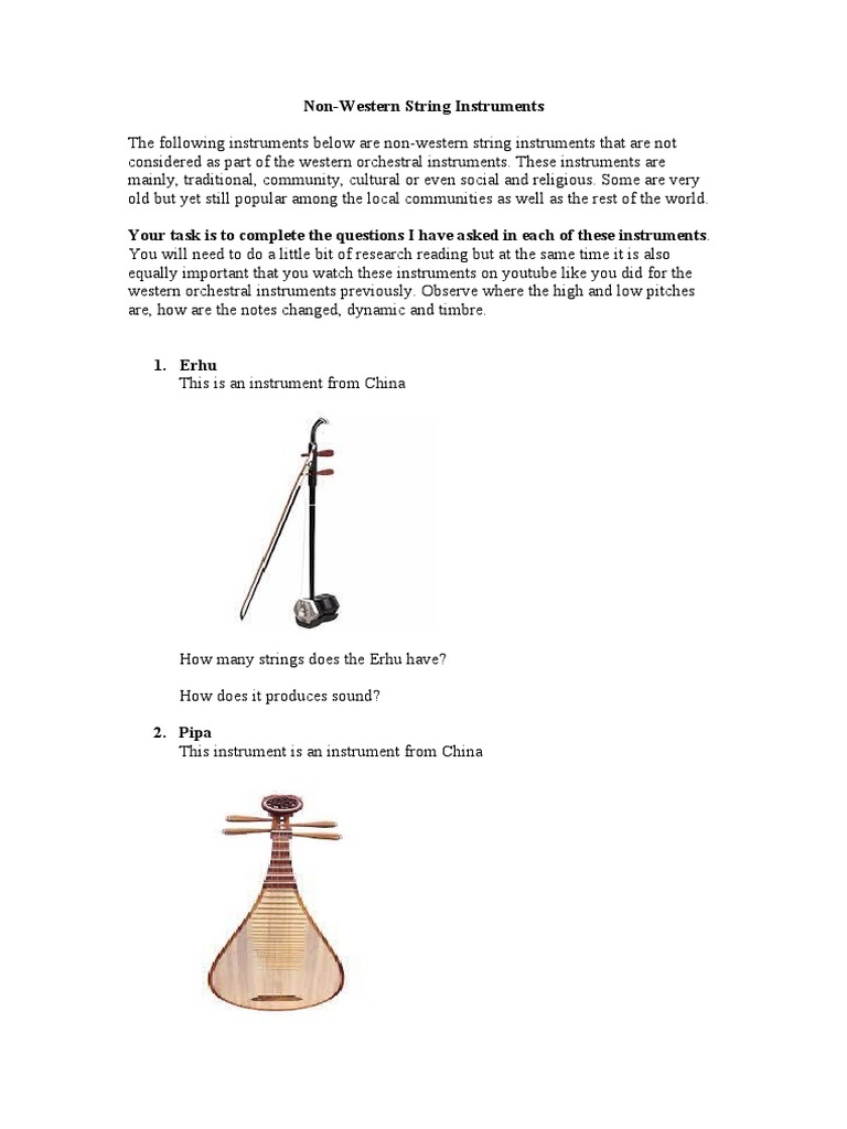 Western String Instruments | PDF | String Instruments | Necked Lutes Western String Instruments | PDF | String Instruments | Necked Lutes