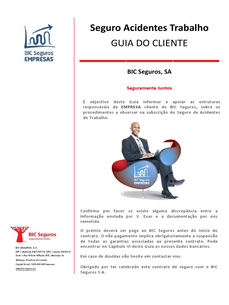 BIC - Guia Do Cliente Acidentes Trabalho | PDF | Pensão alimentícia ...