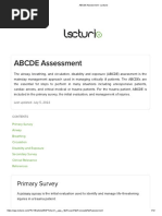 ABCDE Assessment Note | PDF | Heart | Heart Failure