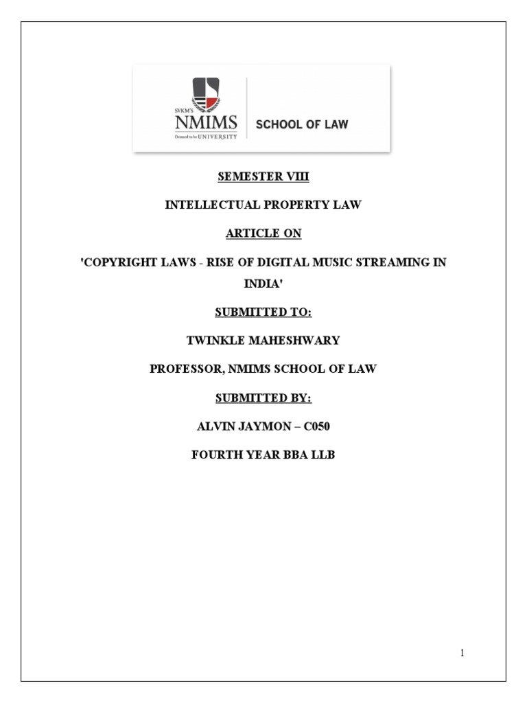 C050 Ipr RP | PDF | Copyright | Royalty Payment