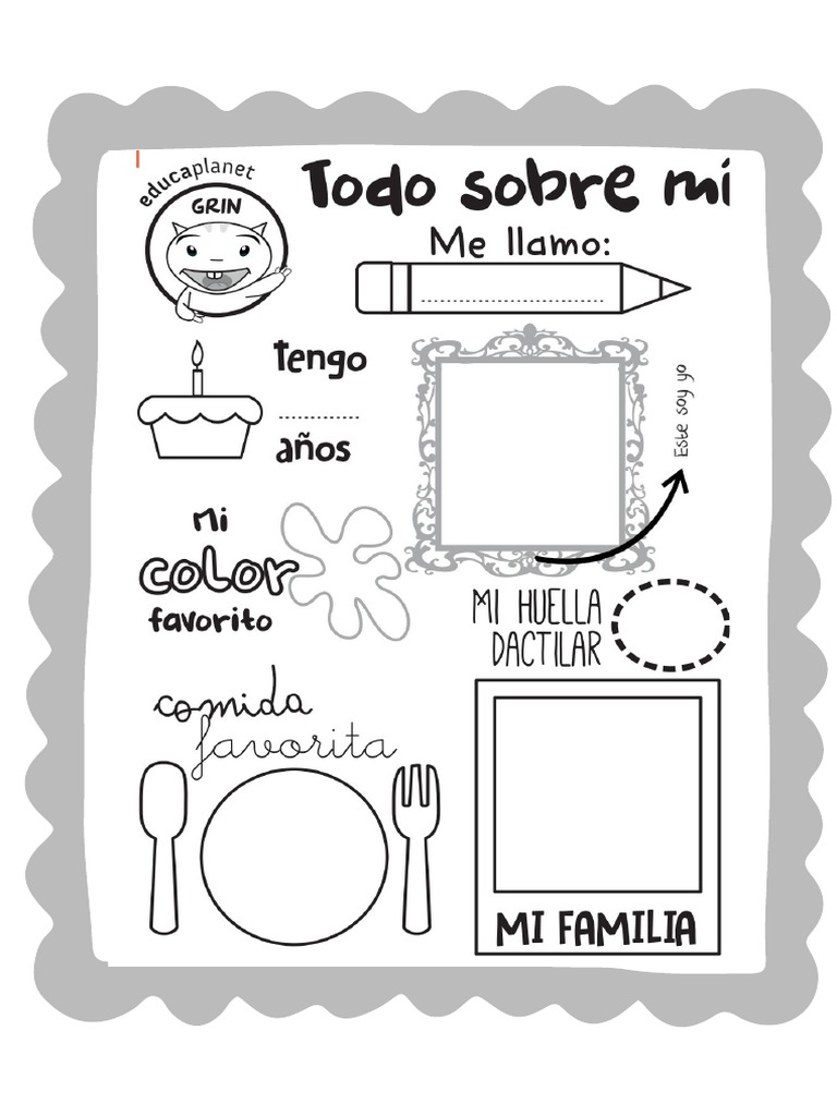 Banderín Todo Sobre Mi | PDF