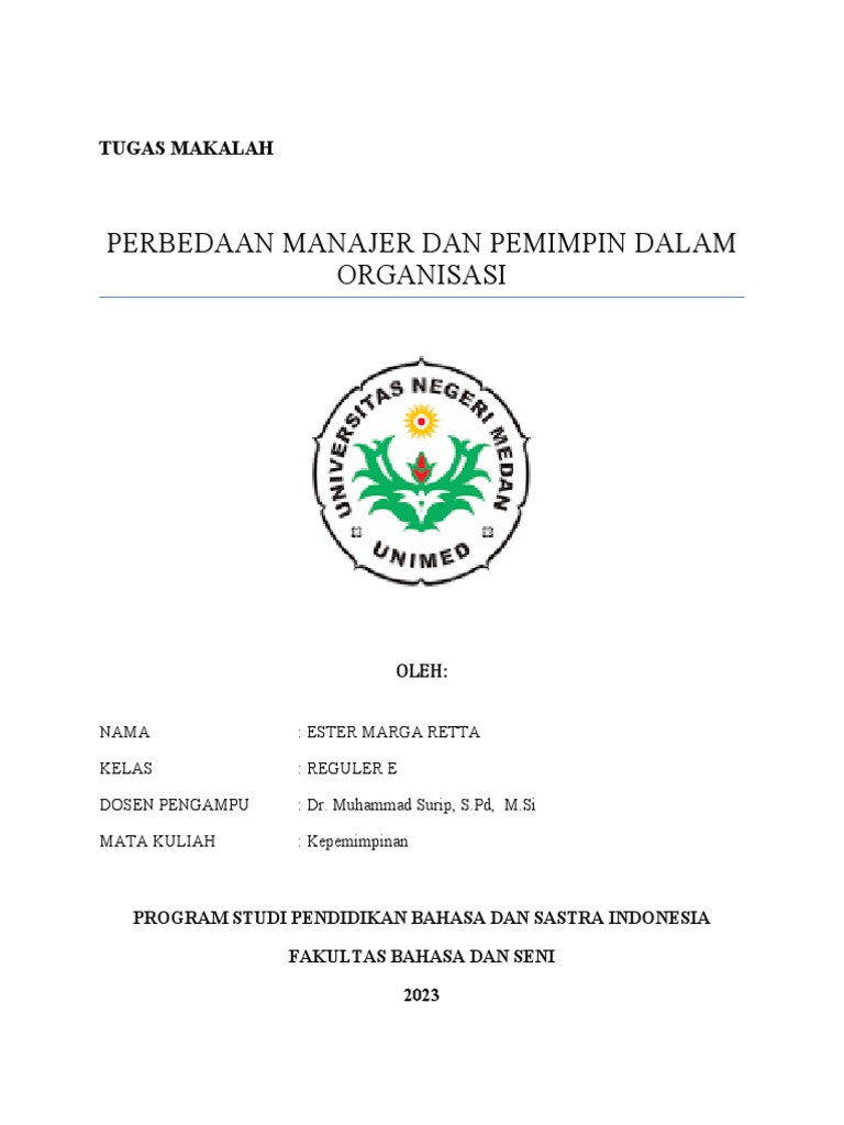 Makalah Kepemimpinan 2 | PDF | Karier & Perkembangan | Pengembangan Diri