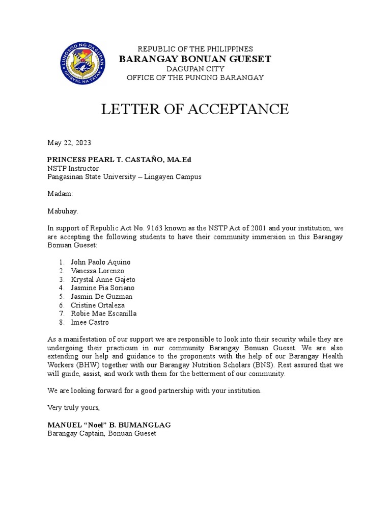 Acceptance Pdf