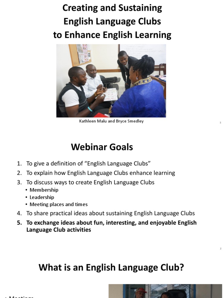 English Club | PDF | Learning | Leadership