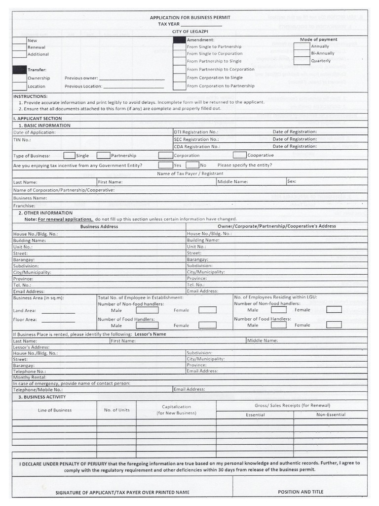 Business Permit | PDF