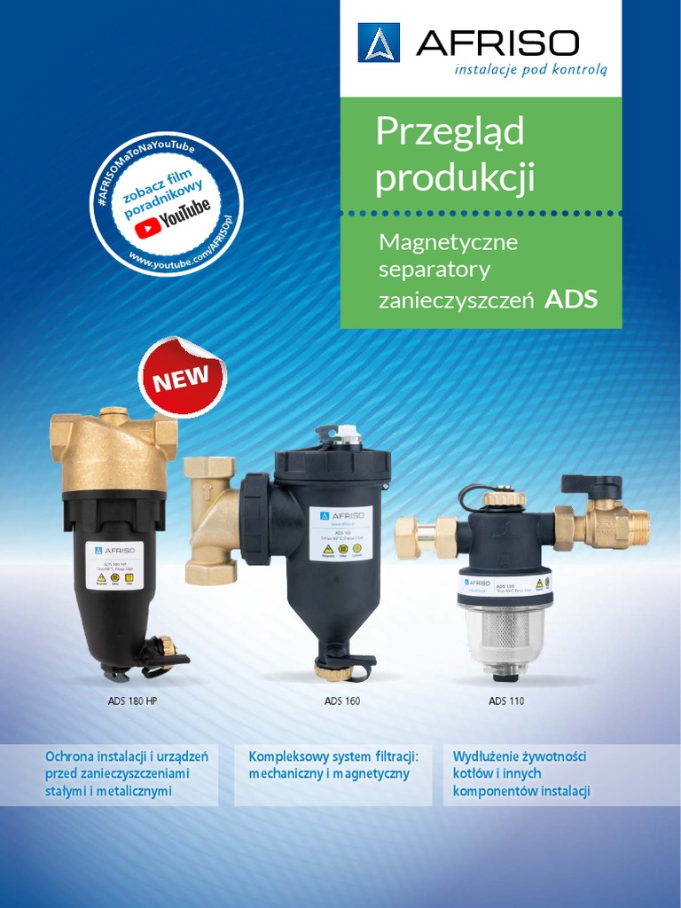 Przeglad Produkcji Magnetyczne Separatory ADS AFRISO | PDF Przeglad Produkcji Magnetyczne Separatory ADS AFRISO | PDF