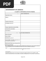 Government of Belize Vendor Authorization Form - Persons P1 | PDF