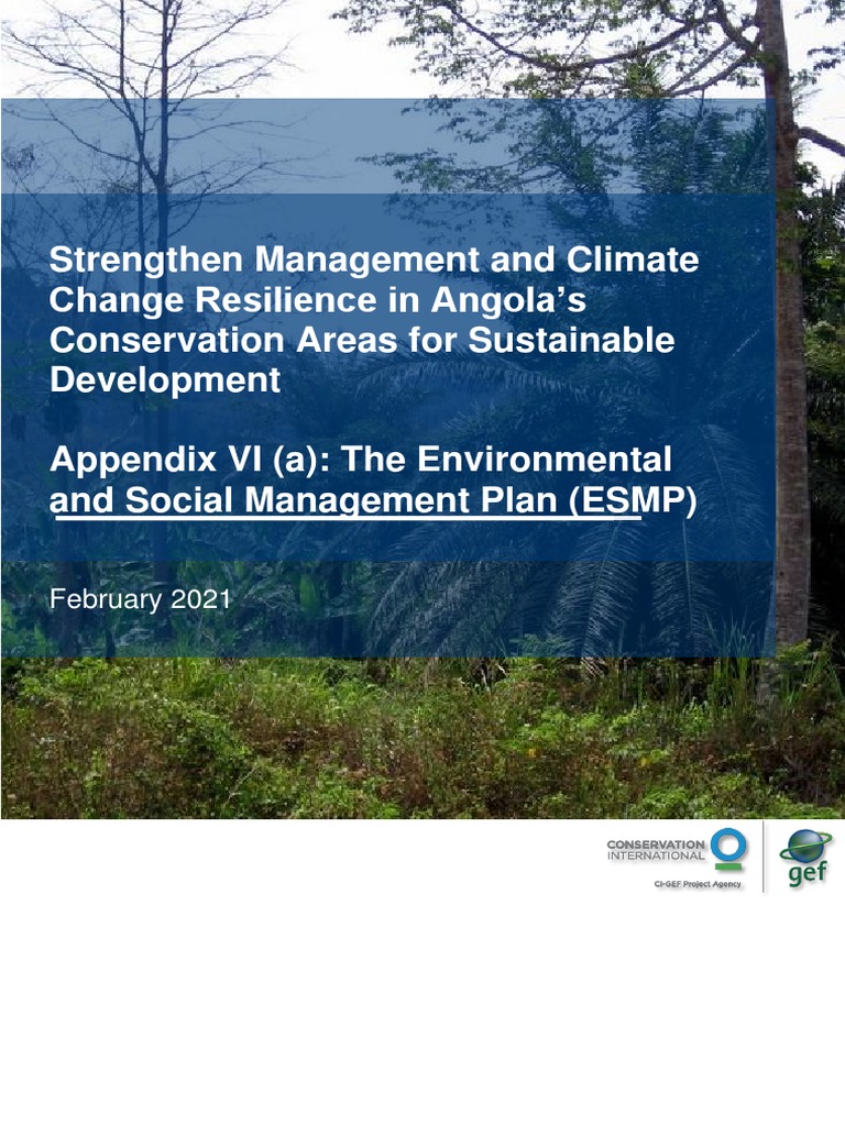 Angola Ci Gef Limited Esia and Esmp February 2021 | PDF | Climate ...