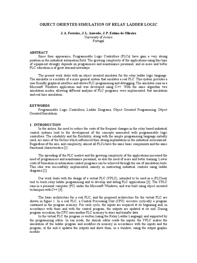 Plc Programming Pdf Programmable Logic Controller Computer Program