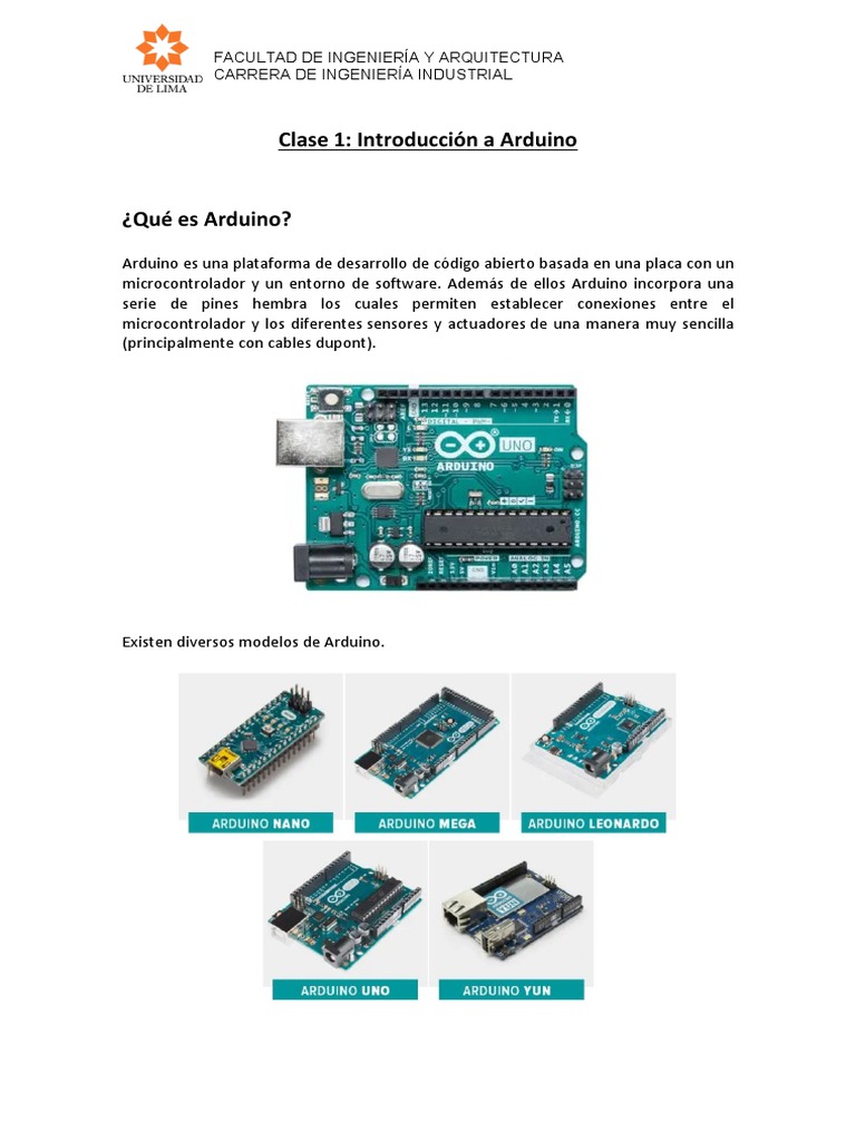 Arduino C1 Introduccion | PDF | Arduino | Programa de computadora