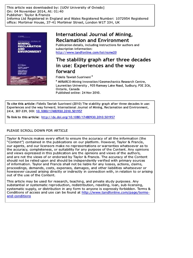 The Stability Graph After Three Decades in Use | PDF
