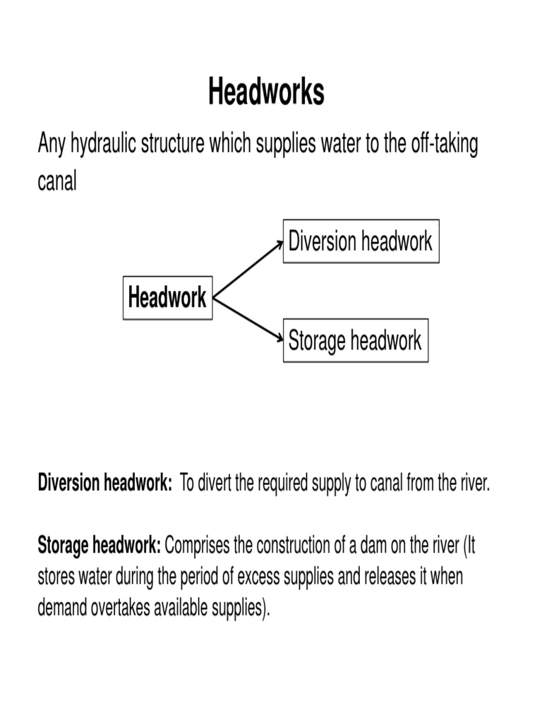 4 Headworks - Part 1 | PDF | Dam | Physical Geography
