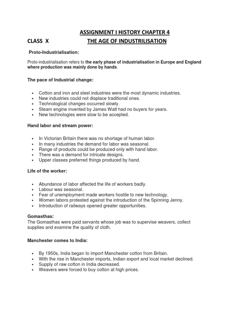 Age of Industrialisation | PDF | Industrial Revolution | Labour Economics